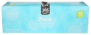 Amazon.com: 365 by Whole Foods Market, Sparkling Water, Plain, 12 Pack ...