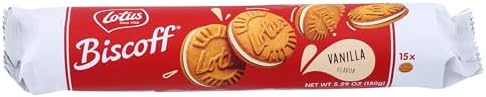 Amazon.com: Lotus Biscoff Sandwich Cookies, Vanilla Cream, 15 Cookies ...