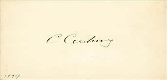 Amazon.com: Caleb Cushing - Signature Circa 1874 : Collectibles & Fine Art