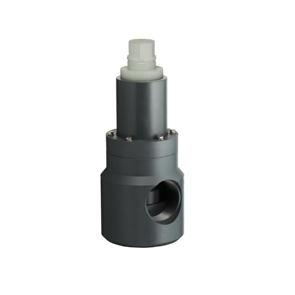 Plast-O-Matic RVTx Series PVC Relief Valve, For Acids and Highly ...