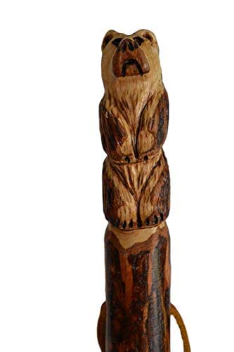Amazon.com: Walking Stick, Custom Height up to 60" Hand Carved Bear ...
