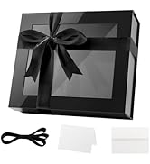 Amazon.com: PACKQUEEN Large White Gift Box with Window, 13.5x9x4.1 ...