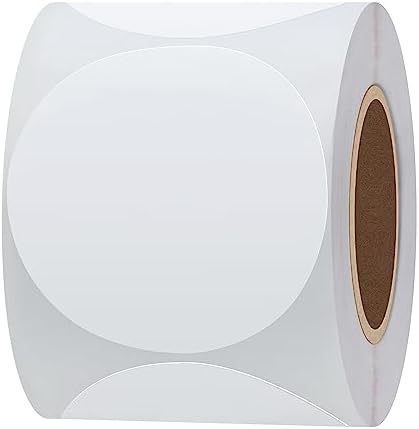 Hylabelest White Color Coding Dot Labels Round Semi Gloss Paper ...