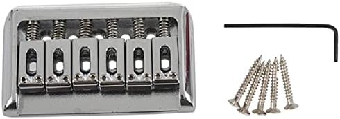Amazon.com: Guitar Bridge, Metal 6 Strings Fixed Hardtail Guitar Bridge ...