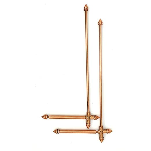 Full Copper Dowsing L Rods Pair for Aura Energy Checker, Vastu ...