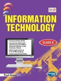 Information Technology Class - 10 (Code 402) (New Edition) : Preeti ...