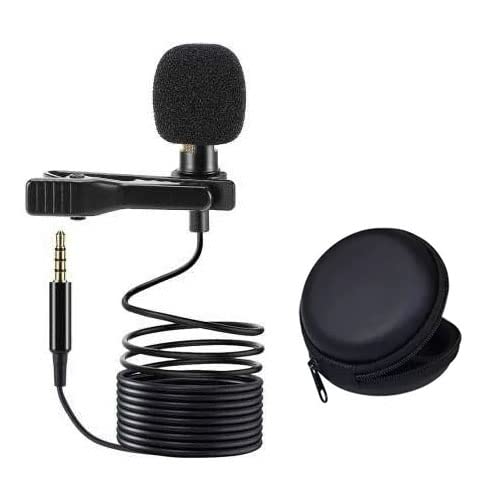 MEGATRADE Dynamic Lapel Collar Mic Voice Recording Lavalier Microphone ...