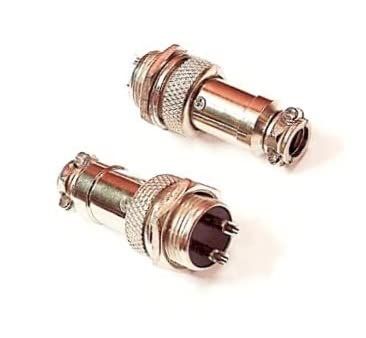 Buy ESPtronics 2 Pcs 2 Pin Aviation Plug Metal Male Female Pin ...