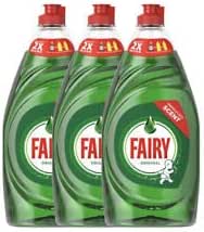 Fairy Original Washing Up Liquid Green with LiftAction | Dishes Grease ...