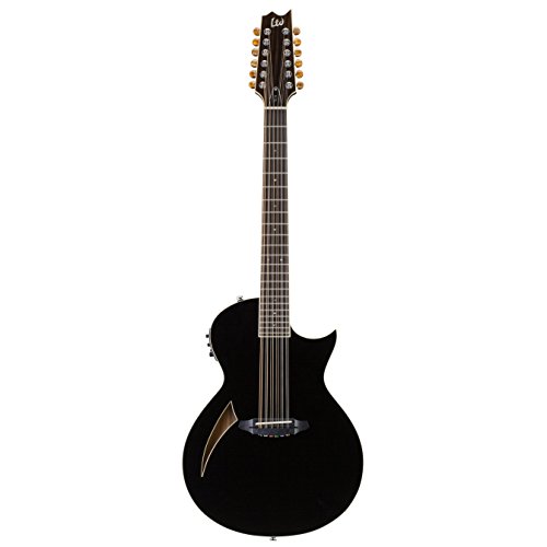 ESP LTD TL-12 Thinline 12-String Acoustic Electric Guitar, Black - Best ...