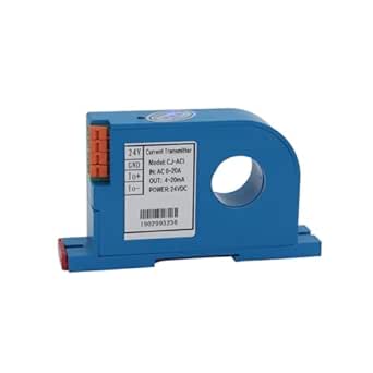 AC 10A 20A 30A 50A 100A 200A Current Transmitter 4-20ma Output Ampere transducer Current ...