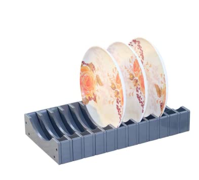 AVOQ PVC Dish Rack/Plate Rack/Thali Stand/Dish Stand/Utensil Rack ...