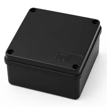 Black IP56 PVC Junction Box – Weatherproof Outdoor Electrical Enclosure ...