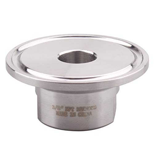 Snapklik.com : DERNORD Sanitary 1.5 Inch Tri Clamp To 3/8 Inch NPT ...
