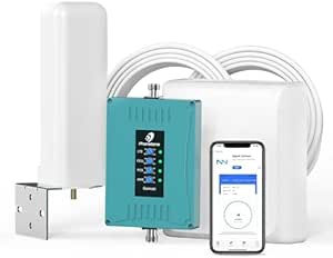 Amazon.com: Phonetone Cell Phone Signal Booster for Home with 10m Extension Cable | Boosts 5G 4G ...
