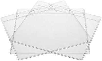 CKB Ltd 10x Conference Extra Large Horizontal Clear ID Badge Card ...