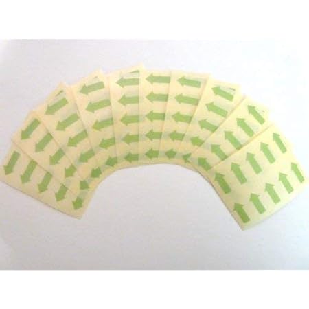 100 Labels, 20x10mm Arrow Shape, Red, Removable/Low Tack Colour Code ...