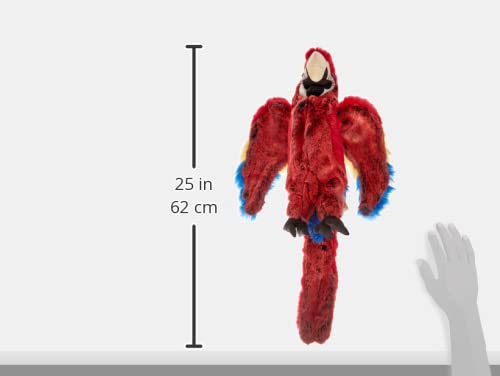 Folkmanis Scarlet Macaw Hand Puppet, Red, Blue, Yellow, Black, 1 EA ...