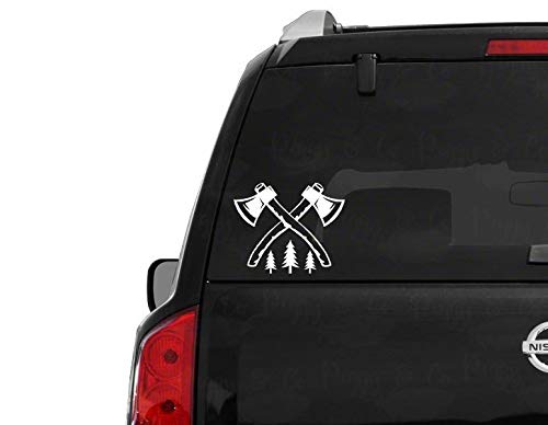 Buy AAKK-EU Axe car decal car window decal car window sticker Axes ...