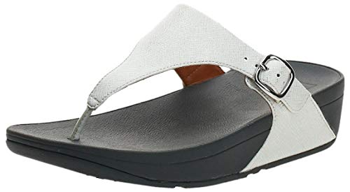 Buy FitFlop Women's The Skinny Deluxe, Silver, 7 M US at Amazon.in