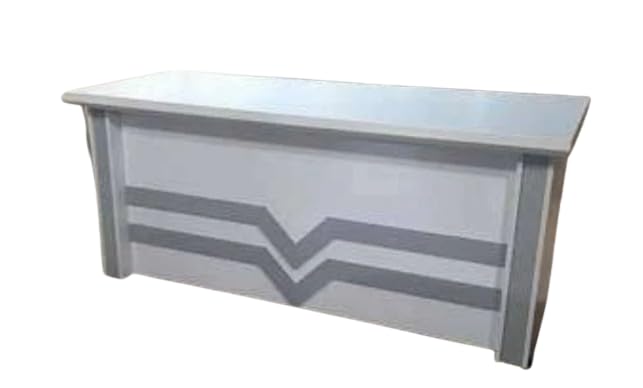 Front Reception Counter Desk with Drawer & Open Shelf | Reception Desk ...