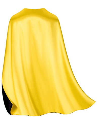 Snapklik.com : Double-Sided Superhero Capes And Mask For Kids - Yellow ...