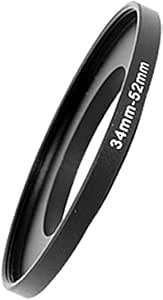 Amazon.co.jp: XYWHPGV Camera Lens Filter Step Up Ring 34mm-52mm Adapter (54144 772b2 dd337 59870 ...