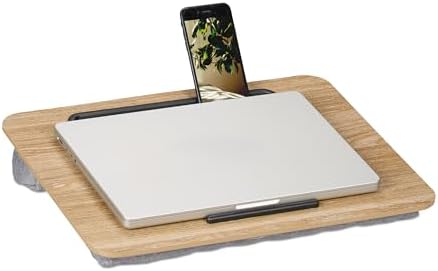 Amazon.de: Relaxdays Laptopkissen mit Handyhalter, BxT: 42 x 32 cm ...