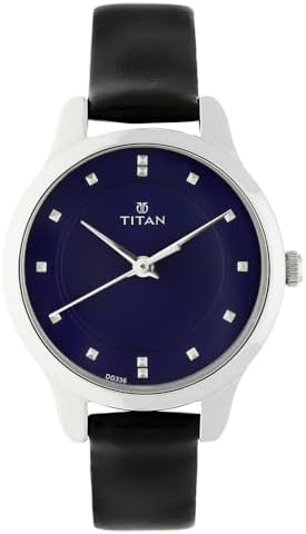 Titan Women's Lagan Chic: Studded Brown Dial Leather Analog Watch with ...