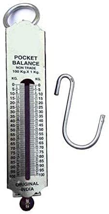 VARAHI SCALES 100 Kg SS body heavy Portable Handy Pocket Spring Balance ...