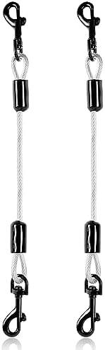 Amazon.com : Duckygoo Chew Proof Cable Dog Leash Safety Clips,Durable ...