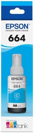 Epson T664220 EcoTank Cyan Ink Bottle : Amazon.in: Computers & Accessories