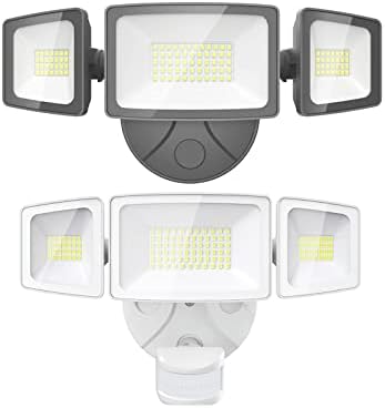 Onforu 55W 5500LM LED Security Light Gray and LED Security Lights ...