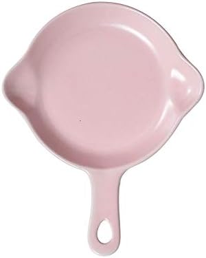 Amazon.com | Weyoo 6 Inch Matte Ceramic Baking Dish With Handle, Round ...