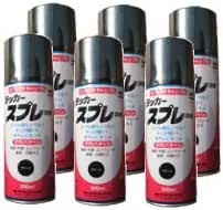 Amazon | ロックペイント エアーロック だ円パターン ブラック H62-0034 6本/ケース | スプレー塗料