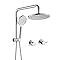 Decaura 9" Rain Shower Head Set, 2 in 1 Shower Heads with 3-Mode ...