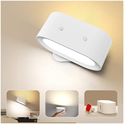 DetarZinLED Wall Sconces Rechargeable,Wireless Wall Lights Indoor,Wall ...