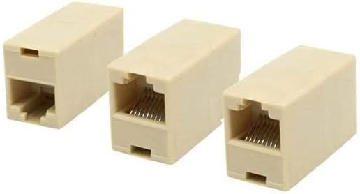 Red Champion RJ11, RJ45 Coupler, Telephone and Lan Line Connector ...