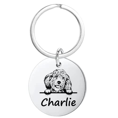 Amazon.com: Cockapoo Gifts, Personalized Cockapoo Keychain, Custom ...