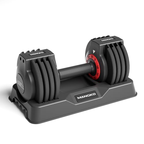 Adjustable Dumbbell - 25LB Single Weight, 5 in 1 Dumbbell with Anti ...