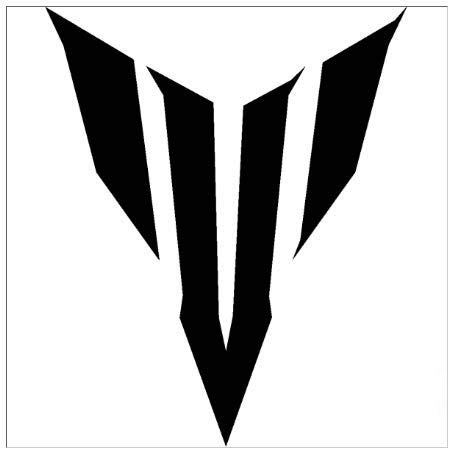 SIGN EVER Yamaha Mt Logo Stickers Suitable for Bike Fz Mt 09 Mt 15 ...