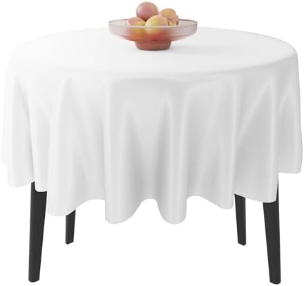 Amazon.com: SHOP&SAVE Round 84" Plastic Disposable Plastic Tablecloths ...