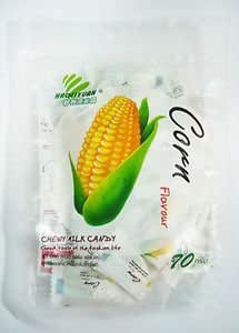 Amazon.com : Haoliyuan, Chewy Milk Candy, Corn Flavour, 210 g (70 g x 3 ...