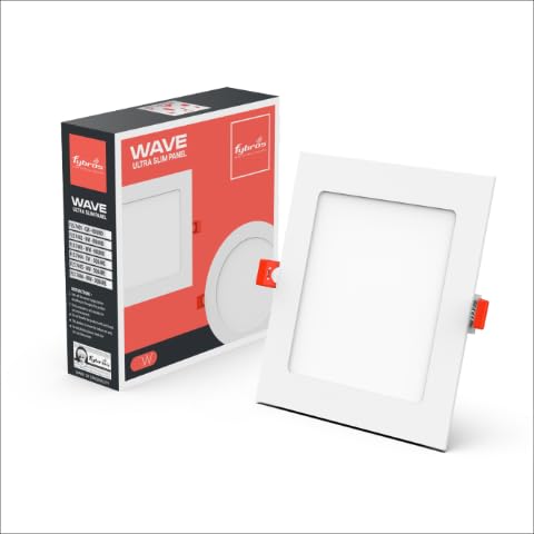 Buy FYBROS Wave 6W Square LED Ultra Slim Panel | Natural White Light ...
