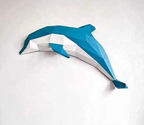 Amazon.com: Sea dolphin on Wall Paper Sculpture,3D print Pre-cut DIY ...