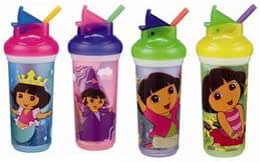 Dora the Explorer 2 Pack Insulated 9oz Straw Cups : Amazon.co.uk: Toys ...