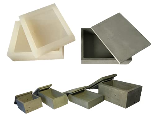 Amazon.com: Silicone mold Box With Lid, Cube Tray Storage Box Jewelry ...