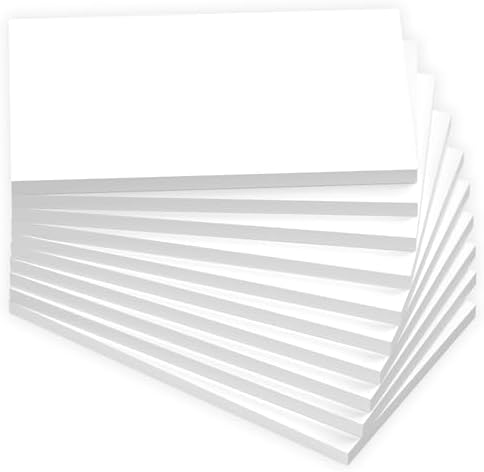 Index Cards 4x6 Blank, 300 PCS Note Cards 4x6 Bulk, 160 GSM Heavy ...