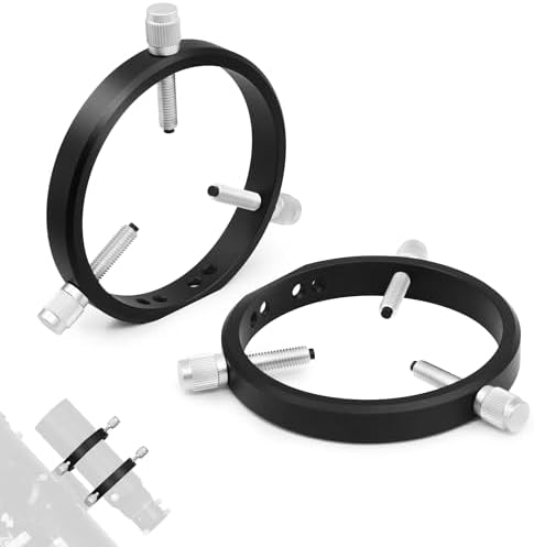 Amazon.com : Astromania Adjustable Guiding Scope Rings 102 mm Inside ...