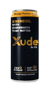 Xude - Fitness + Energy Drink | Mango-Passionfruit - 24 Pack| Sugar ...